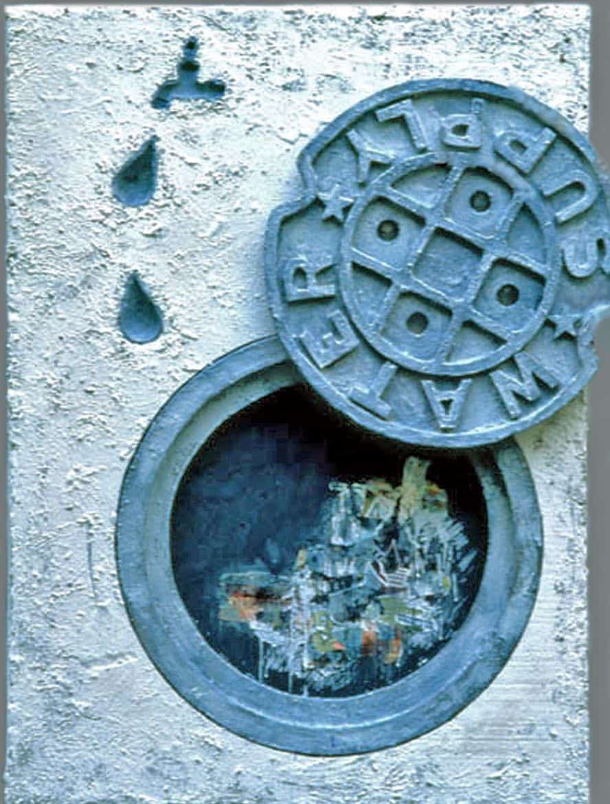 Manhole art, sewer covers, sculptures by artist Bobbi Mastrangelo